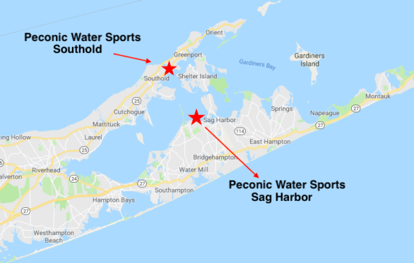 Peconic Water Sports Locations in Long Island, New York